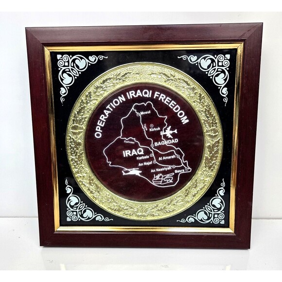 Unbranded | Accents | Operation Iraqi Freedom Decorative Gold Plate ...